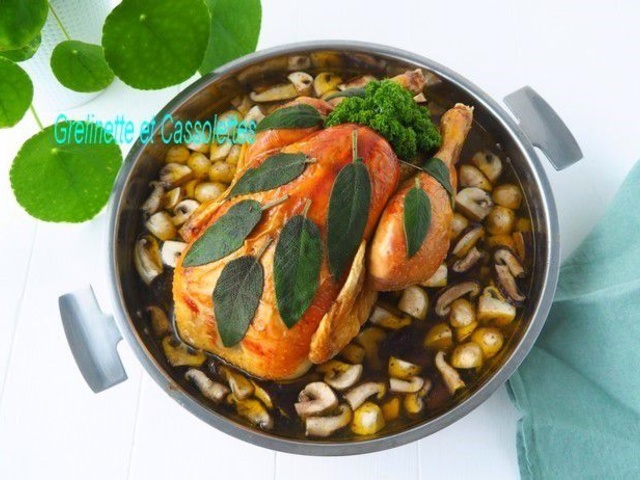 Recettes de Poularde de Grelinette et Cassolettes