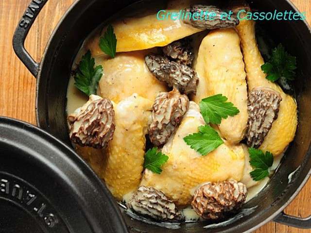 Recettes de Poulet au riesling de Grelinette et Cassolettes