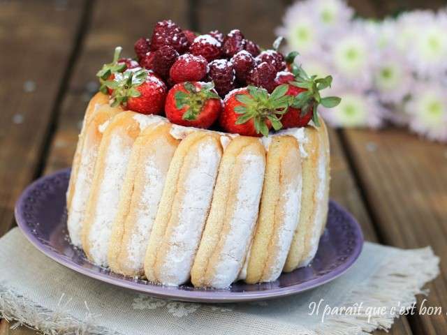 Recettes de Charlotte a la Fraise Et Framboises