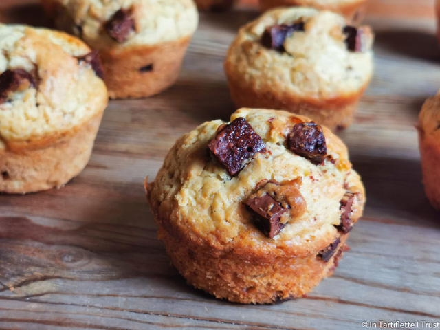 Recettes de Muffins aux Pépites de Chocolat de In Tartiflette I Trust