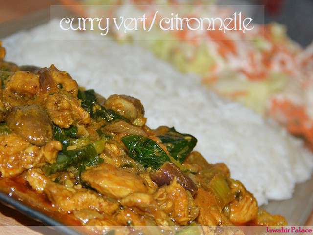 Recettes de Curry vert de Jawahir Palace Food