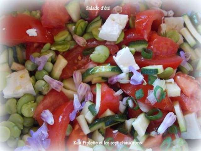 Recettes de Salade d'été de kali piplette et les sept chaudrons