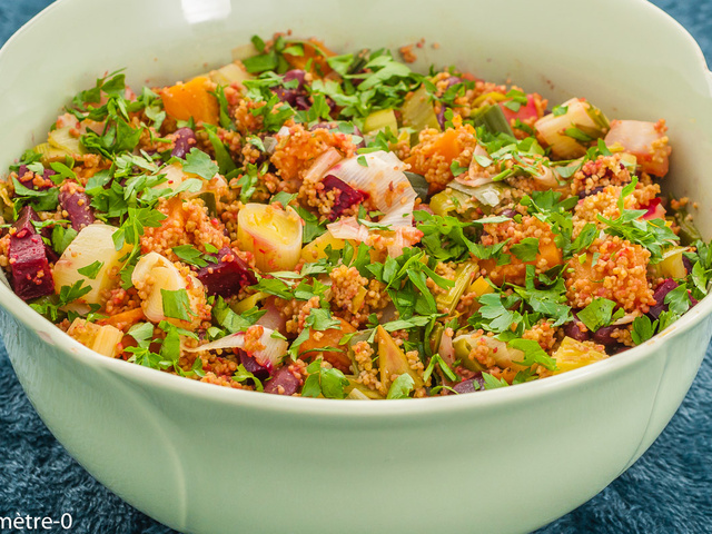 Recettes de Salade de semoule et Haricots rouges