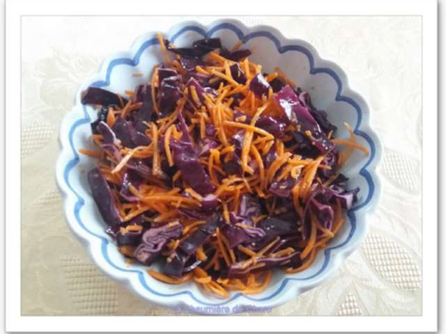 Recettes de Salade de chou rouge de La Chaumière de Charo