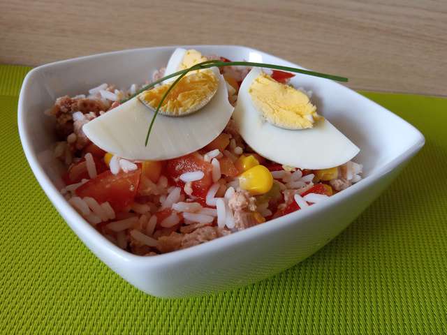 Recettes de Salade de riz au thon