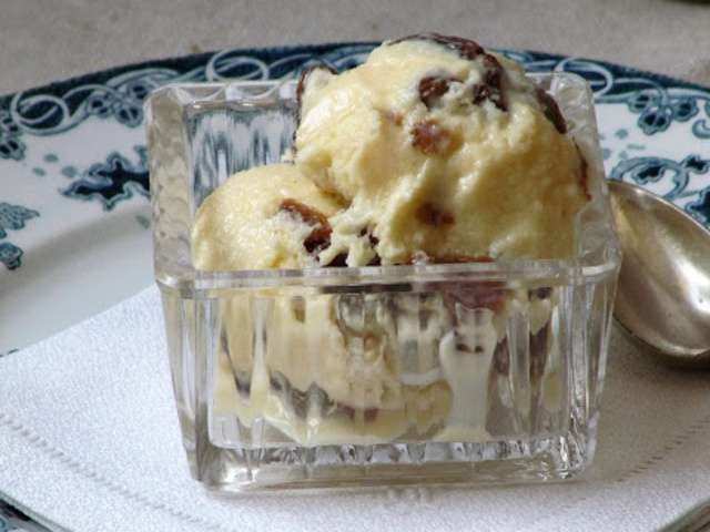 Recettes de Glace rhum-raisin
