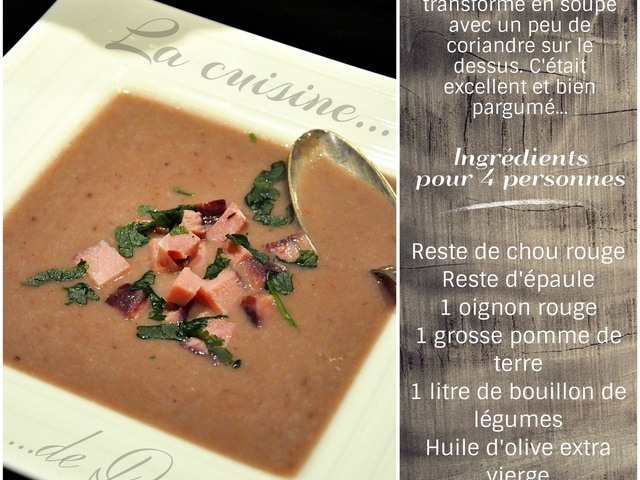 Recettes de Chou rouge et Soupe