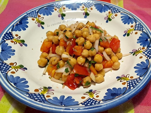 Recettes de Salade de pois chiche de la-cuisine-de-josette