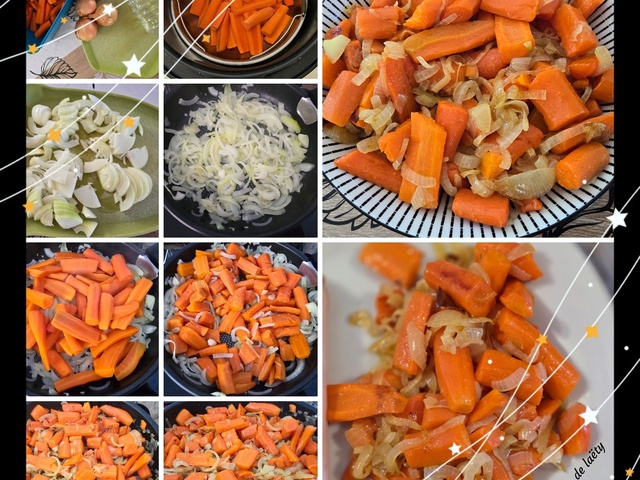 Recettes de Poelee de Carottes aux Oignons de La cuisine de laëty