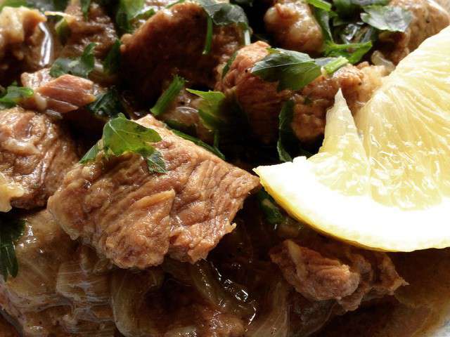 Recettes de Viande Rouge du Veau en Sauce Plat Algerien