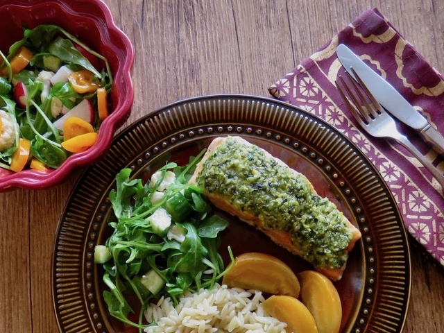 Recettes de Pesto et Saumon
