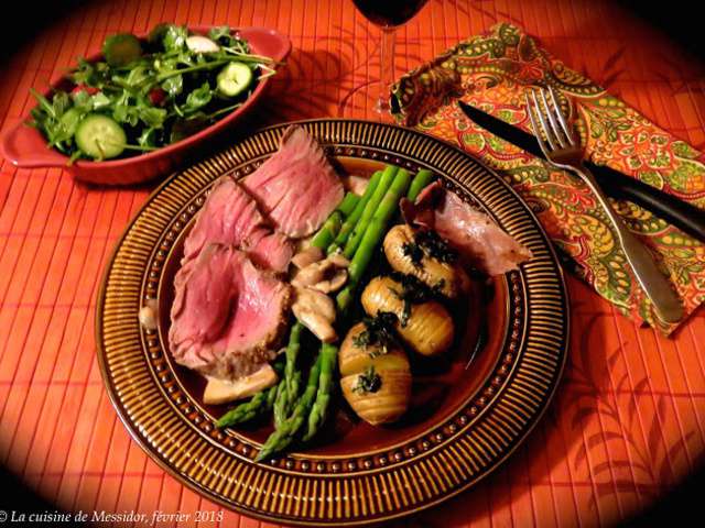 Recettes de Roti de filet de boeuf