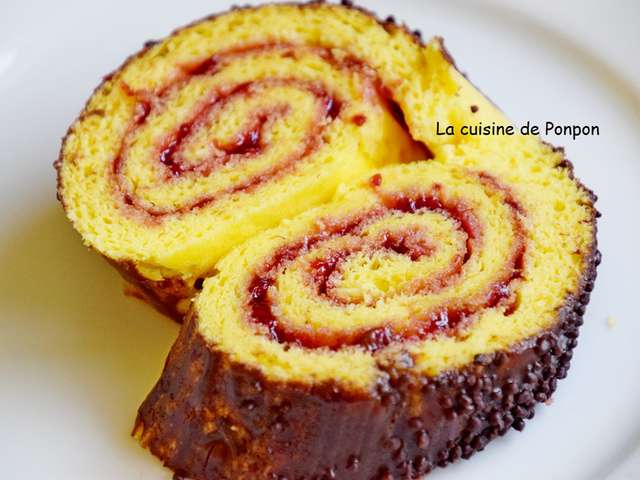 Recettes de Biscuit roulé et Framboises