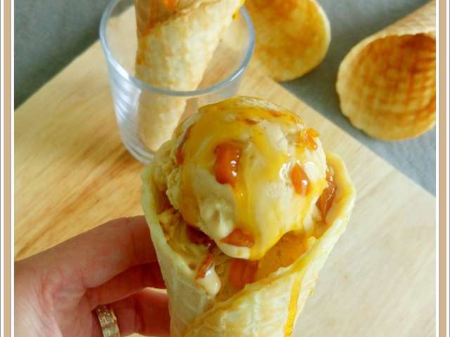 Recettes de Glace au caramel au beurre salé