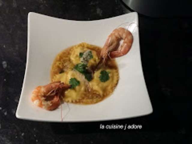 Recettes de Ravioles et Gambas