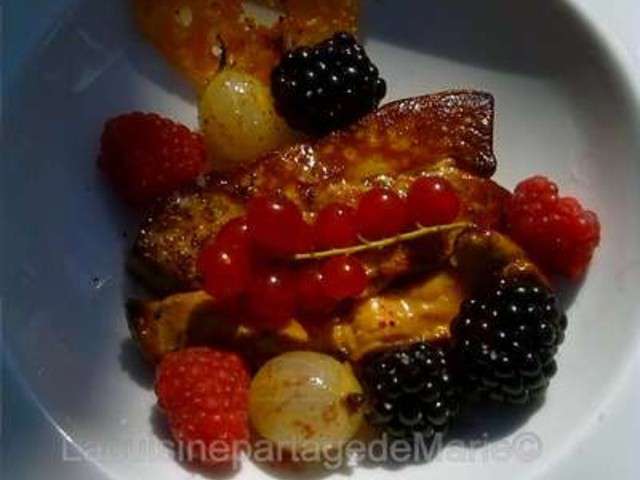 Recettes de Foie gras aux fruits rouges