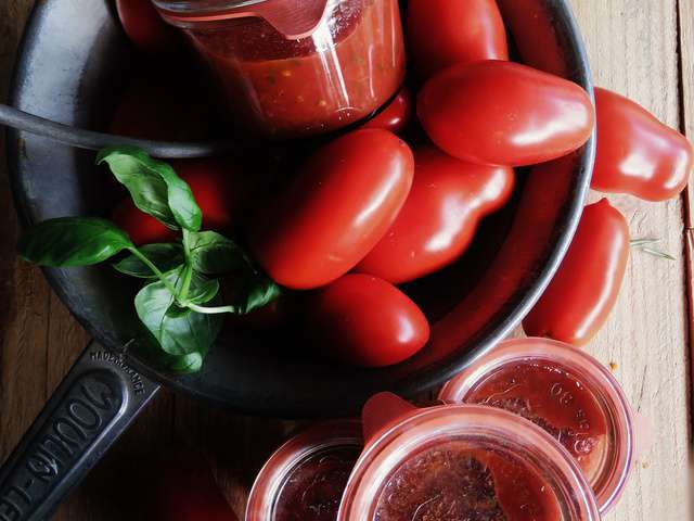 Recettes de Coulis de tomate de la gourmandise est un joli defaut