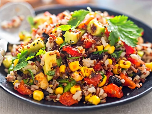 Recettes de Salade mexicaine de La main à la pâte