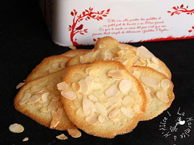 Recettes de Tuiles aux Amandes de La Marmite à M'Alice