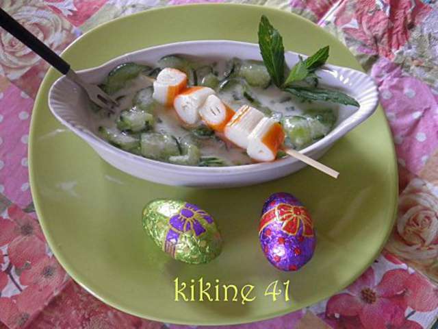 Recettes de Salade de concombre de la marmite en ebullition