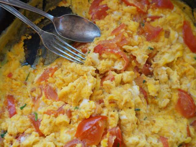 Recettes de Brouillade et Tomates