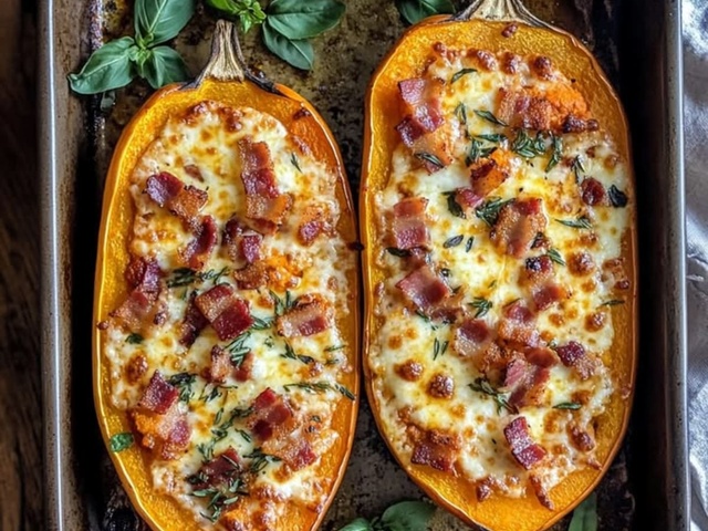 Recettes de Courge butternut farcie de La Table De Jeanne