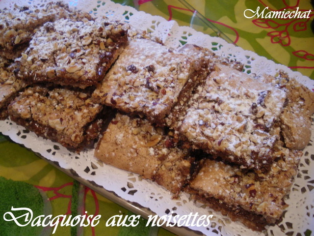Recettes de Dacquoise et Noisette