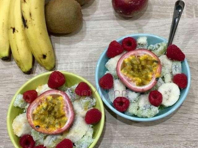 Recettes de Salade de fruits et Noix de coco