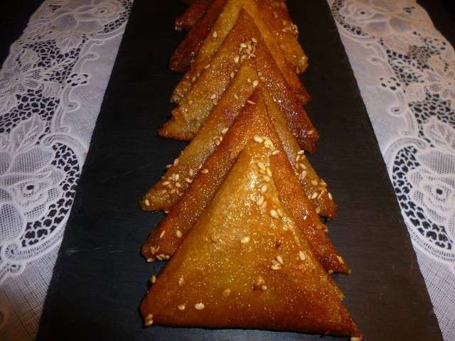 Recettes de Triangles aux Amandes