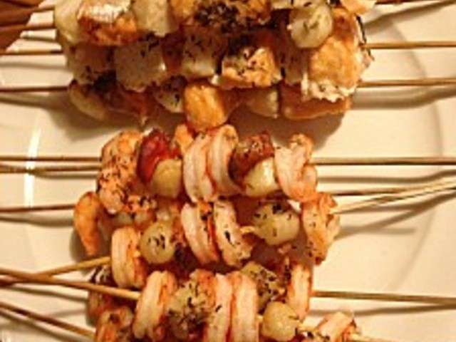 Les Meilleures Recettes de Brochettes et Poisson