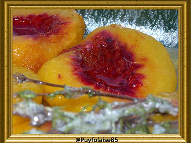 Recettes de Peches Roties au Thym
