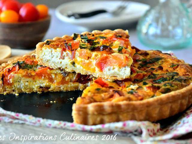 Recette Quiche à la tomate facile - Les recettes de Quiche à la tomate ...