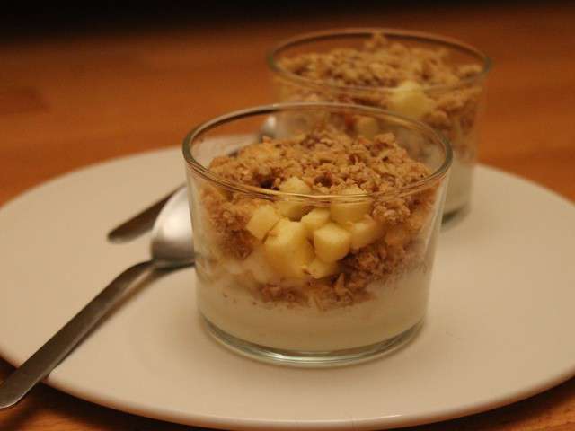 Recettes de Crumble aux Pommes et Verrines