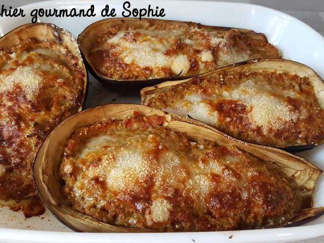 Recettes d'Aubergines Farcies de Le cahier gourmand de Sophie