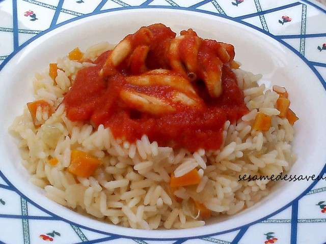 Les Meilleures Recettes de Sauce tomate et Riz - 2