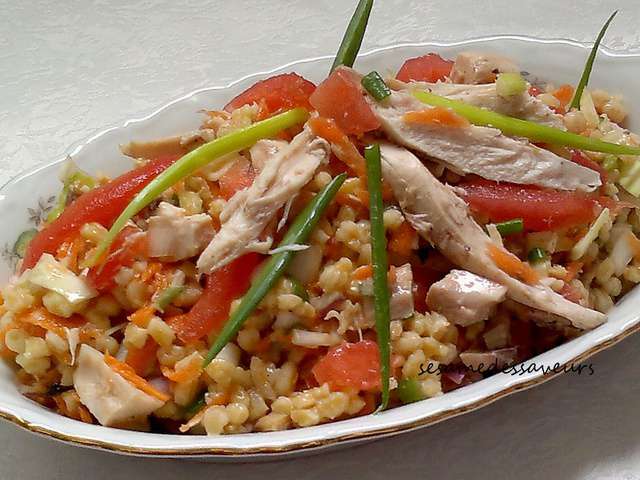 Recettes de Salade de blé et Poulet
