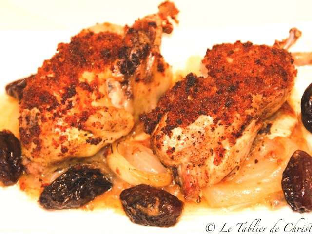 Recettes de Cailles rôties de Le Tablier de Christelle