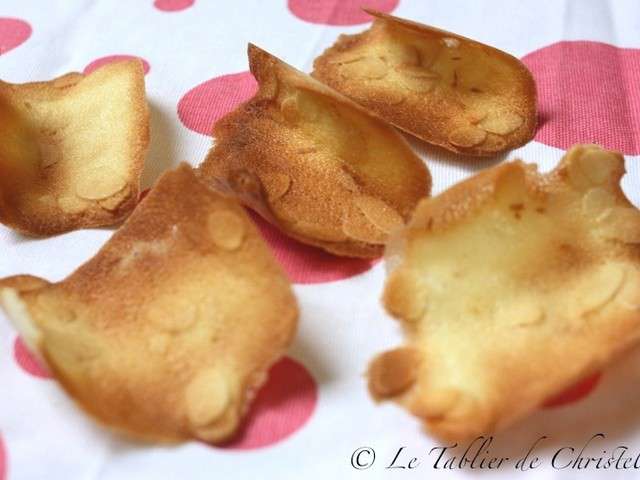 Recettes de Tuiles aux Amandes de Le Tablier de Christelle