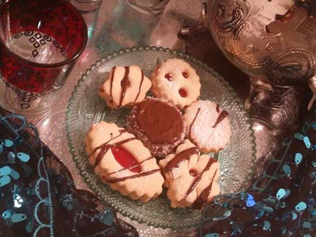 Recettes de Sablés à la confiture et Maroc