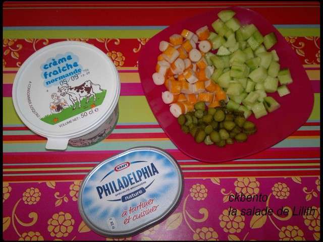 Recettes de Concombre de les bento de lilali