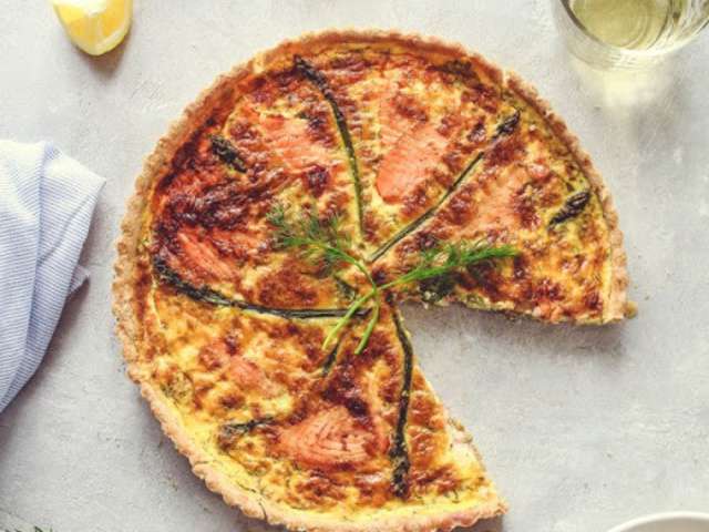 Recettes De Quiche Au Saumon Et Asperges