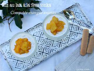 Recettes de Riz au Lait et Fève tonka