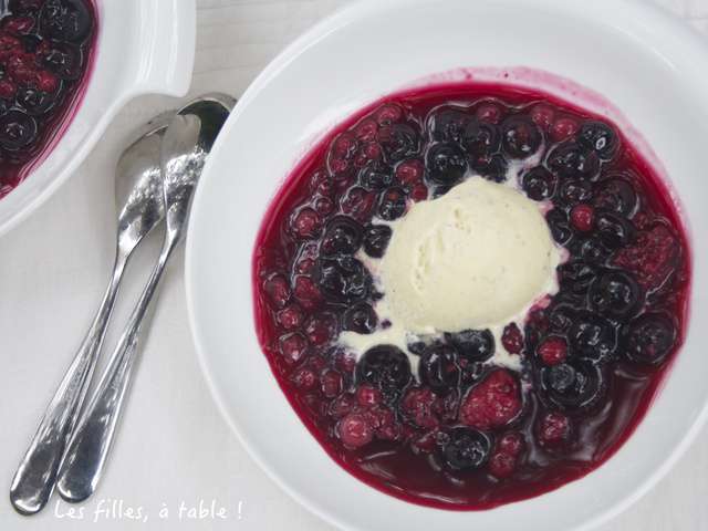 Recettes de Soupe de fruits et Soupe de fruits rouges