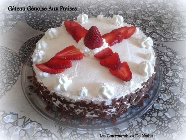 Recettes de Gâteau Genoise et Fraises