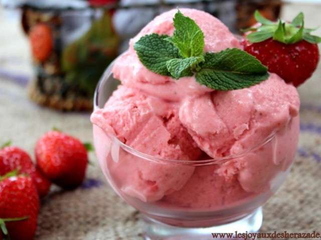 Recettes de Glace à la Fraise de Les joyaux de Sherazade