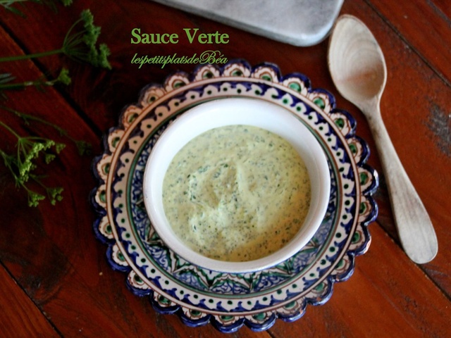 Recettes de Sauce verte