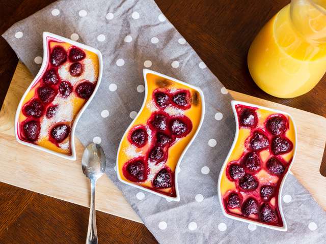 Recettes de Sabayon et Framboises