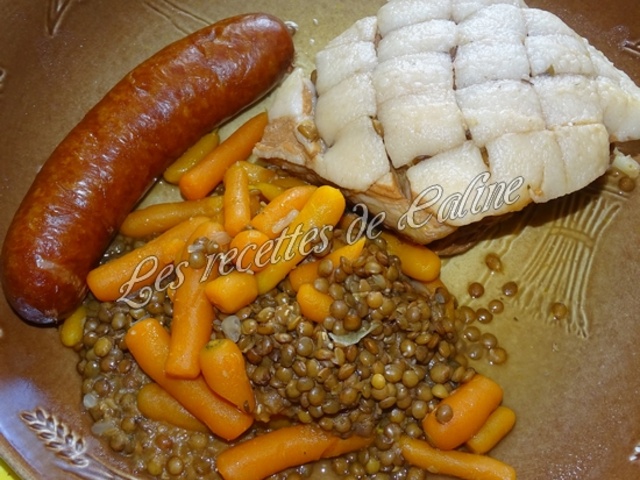 Recettes de Poitrine de porc et Lentilles