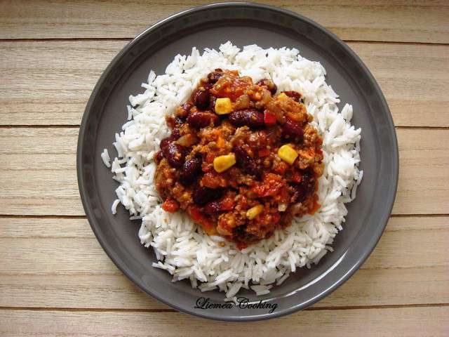 Recettes de Chili con carne et Riz