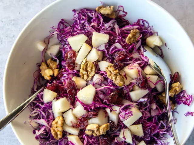 Recettes de Salade de chou rouge de Line Lisbonne et Cie